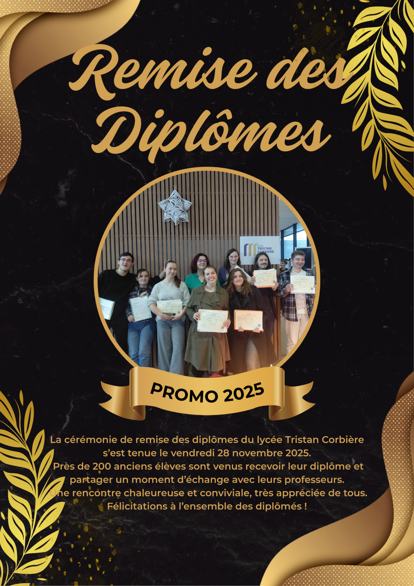 Remise des diplômes - Promo 2025 - Lycée Tristan Corbière - Morlaix